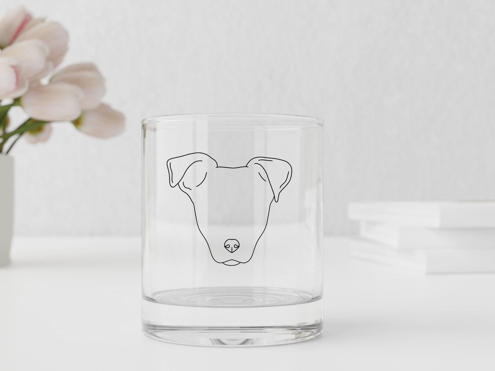 Jack Russell Face Outline SVG: Dog Breed Design (digital Download ...