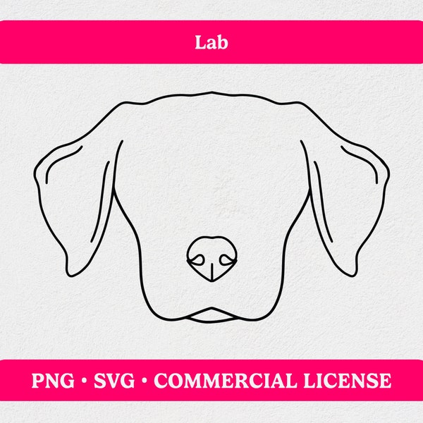 Outline Lab Face Drawing - Etsy