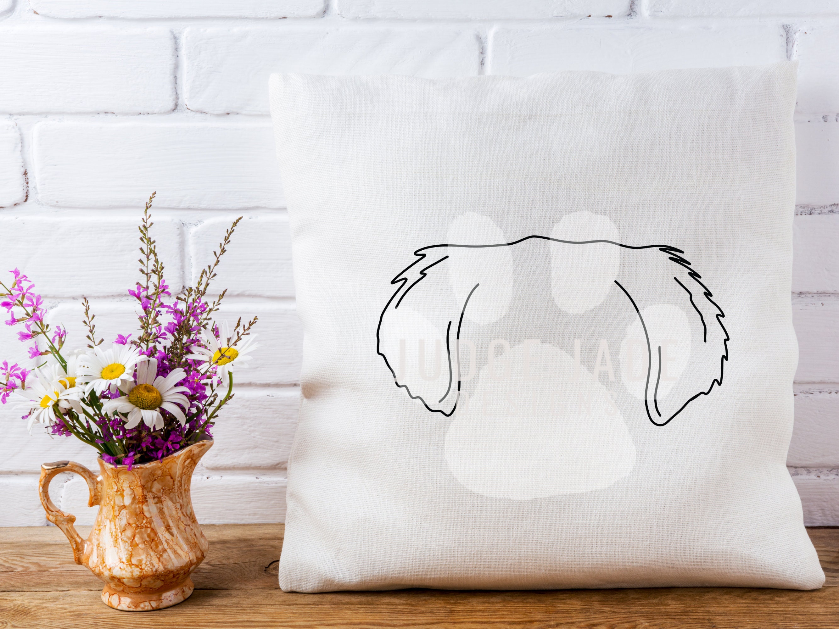 Golden Retriever Ear Outline: SVG, PNG, PES (digital Download) - Etsy