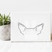 Rat Terrier Dog Ear Outline SVG, PNG Digital Download for Cricut and ...
