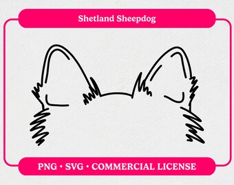 Mastiff Dog Ear Outline SVG PNG Digital Download for Cricut - Etsy