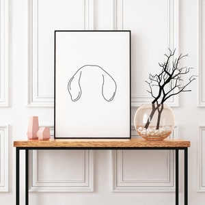 Beagle Dog Ear Outline SVG, PNG Digital Download for Cricut and ...