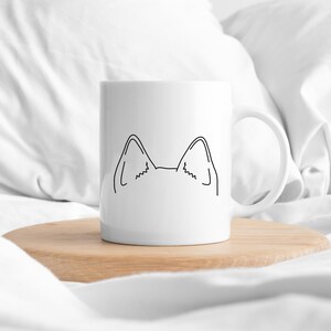 Husky Dog Ear Outline SVG, PNG Digital Download for Cricut and ...