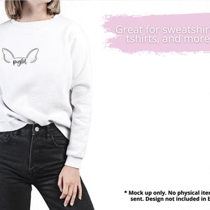 Pig Ear Outline SVG PNG Bundle With Nose Line Drawing - Etsy