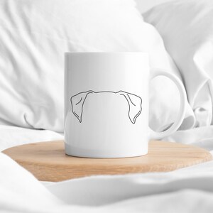 Boxer Dog Ear Outline SVG, PNG, PES Digital Download for Cricut and ...