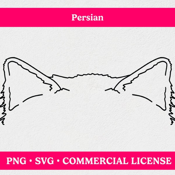 Cat Ears Outline Svg - Etsy