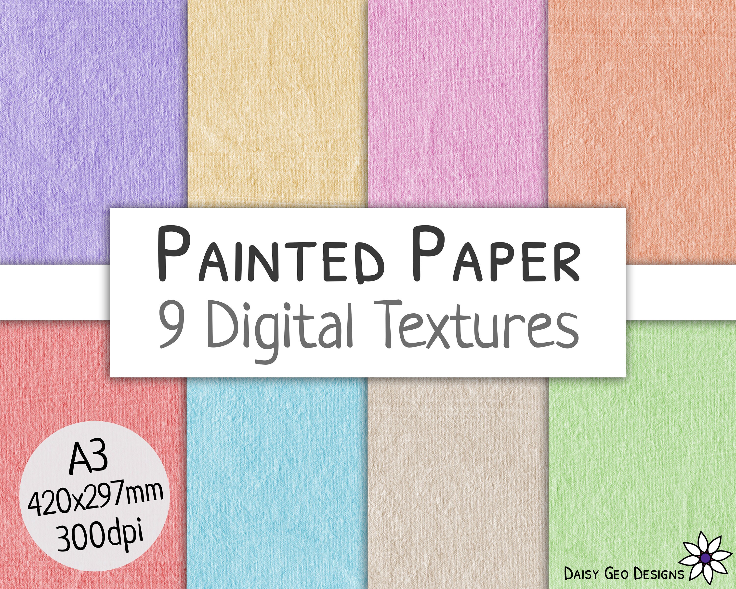 Painted Linen Paper Texture, A3 Digital, 300dpi, Scrapbook Printable ...