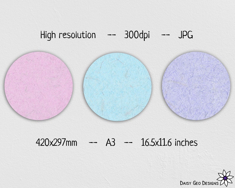 Handmade Paper Texture, A3 Digital, Scrapbook Printable, Pastel ...