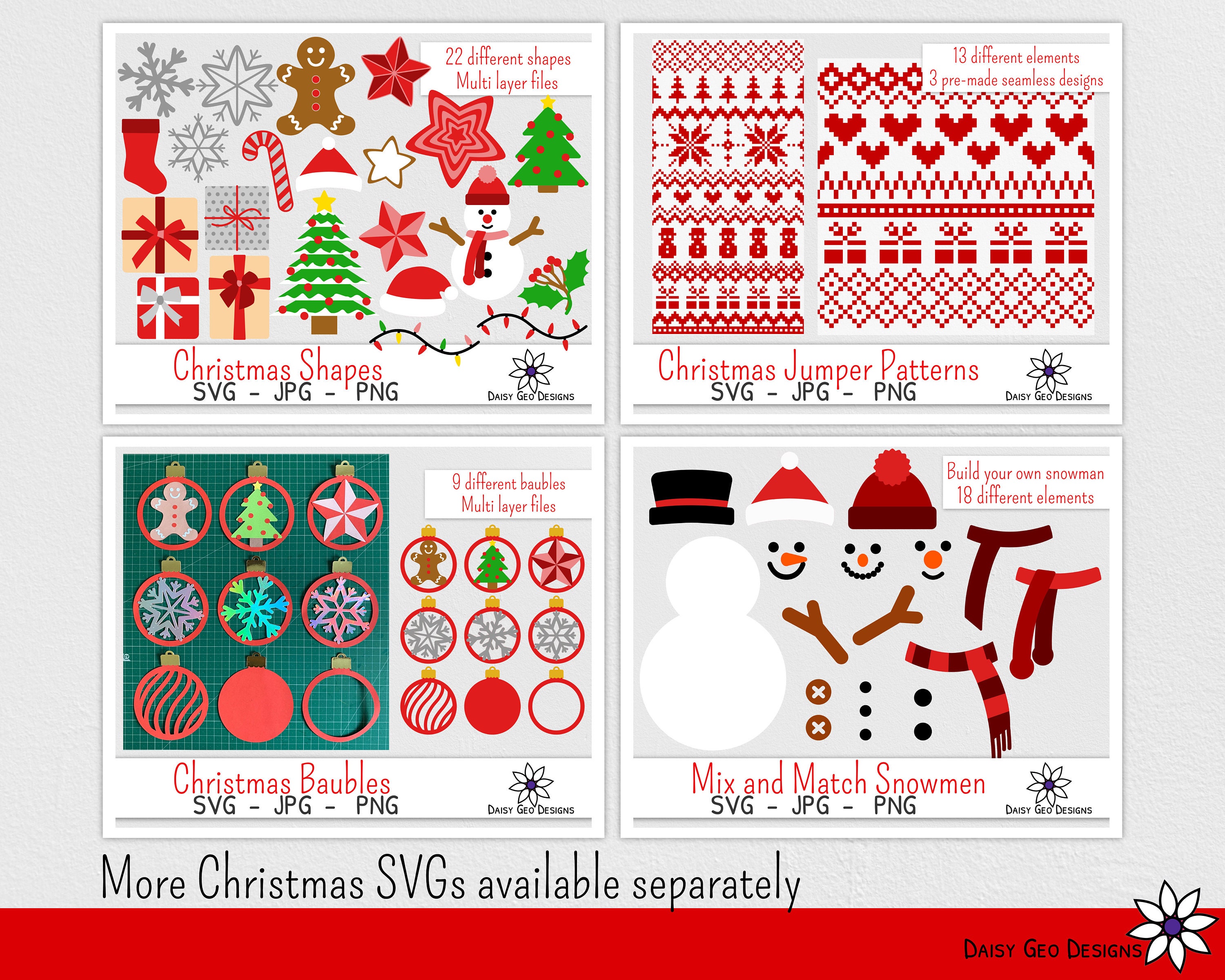 Mix and Match Snowmen SVG Layered Decorations Cricut - Etsy