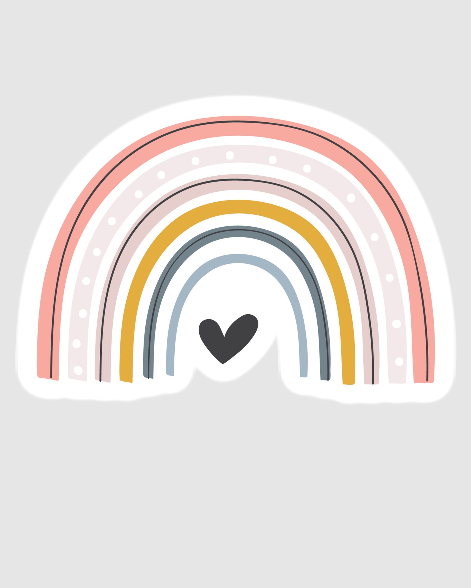 Rainbow Themed Bulletin Board Border Set. Rainbow Border Set. Muted ...