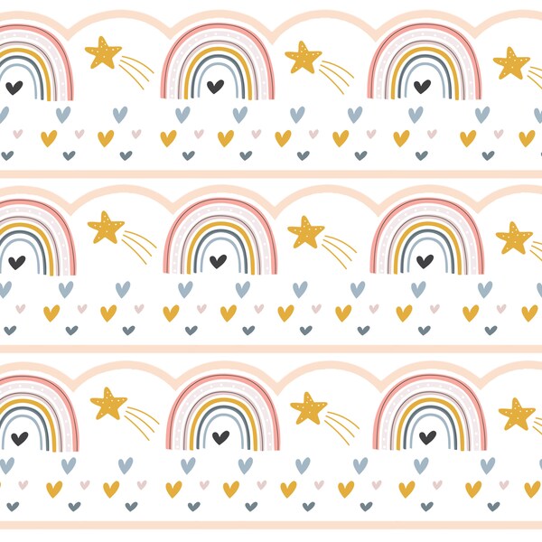Rainbow Border - Etsy
