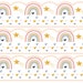 Rainbow Themed Bulletin Board Border Set. Rainbow Border Set. Muted ...