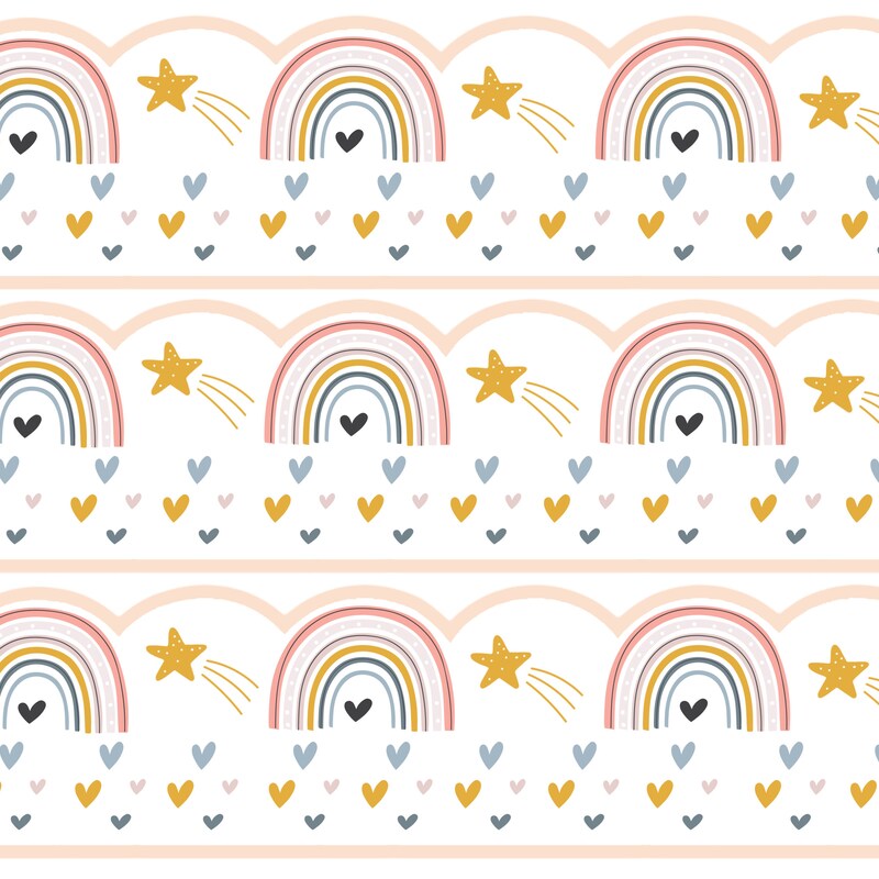 Rainbow Border - Etsy