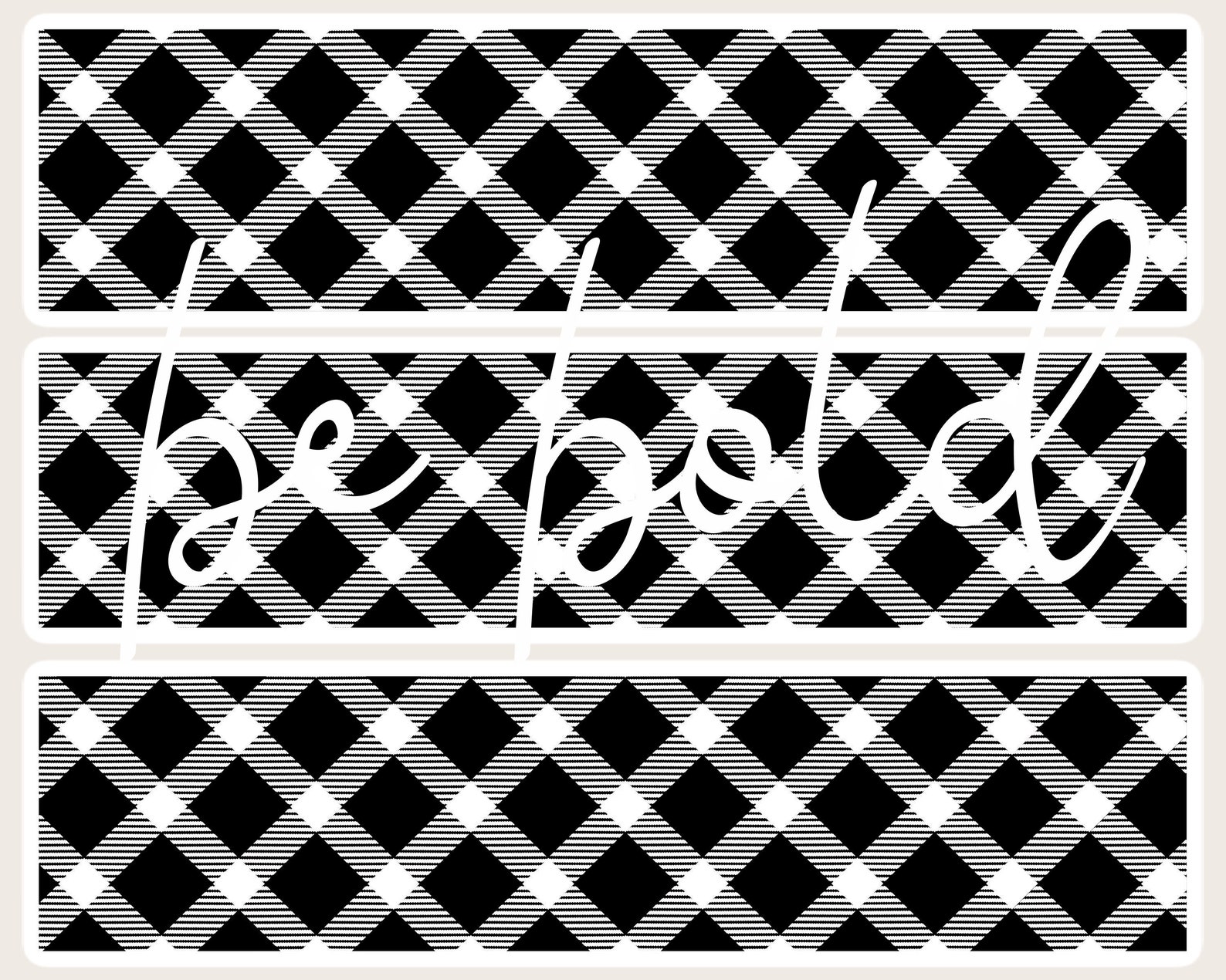 Lemon Buffalo Plaid Bulletin Board Border. You Print Digital Down Load ...