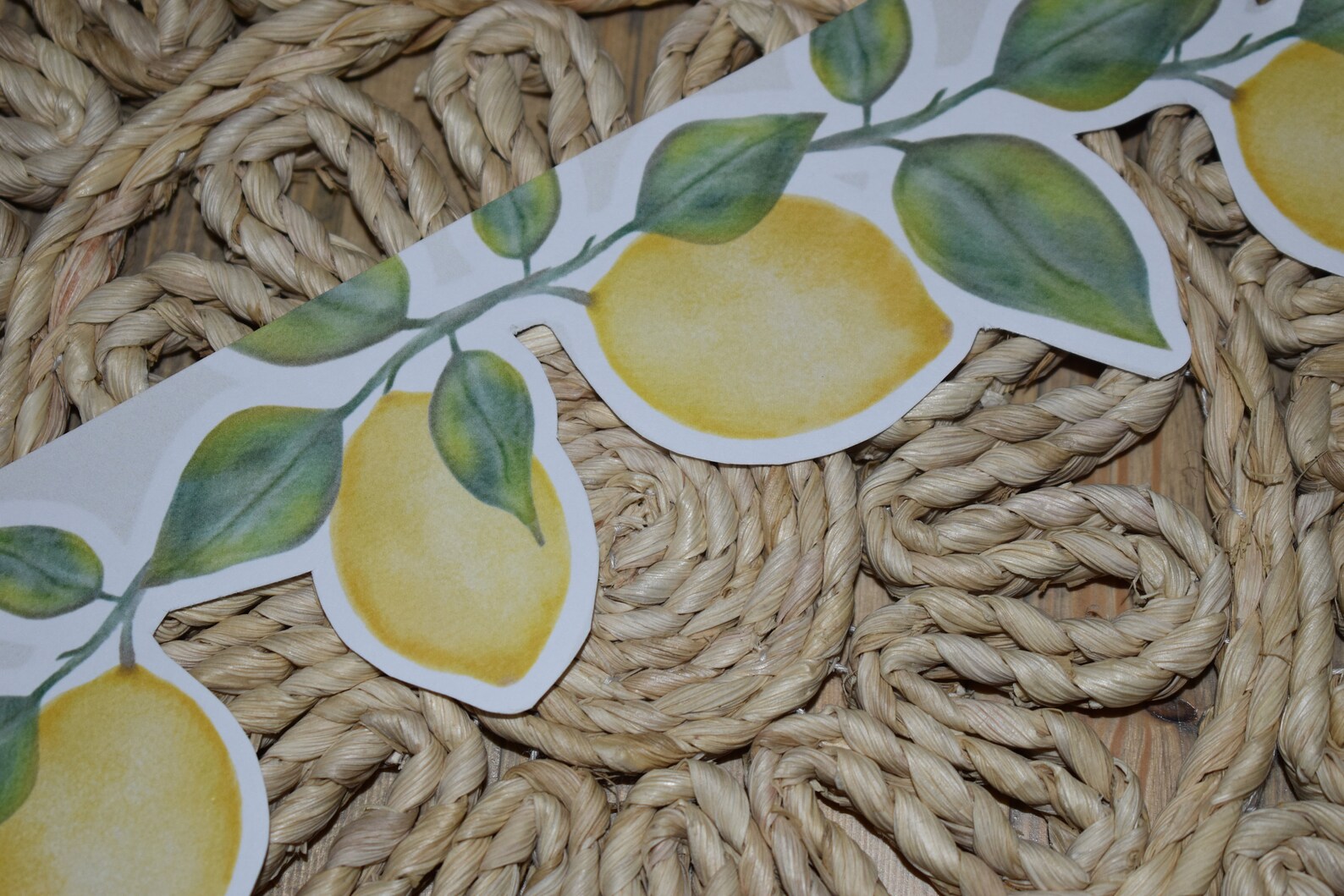 Lemon Buffalo Plaid Bulletin Board Border. You Print Digital Down Load ...