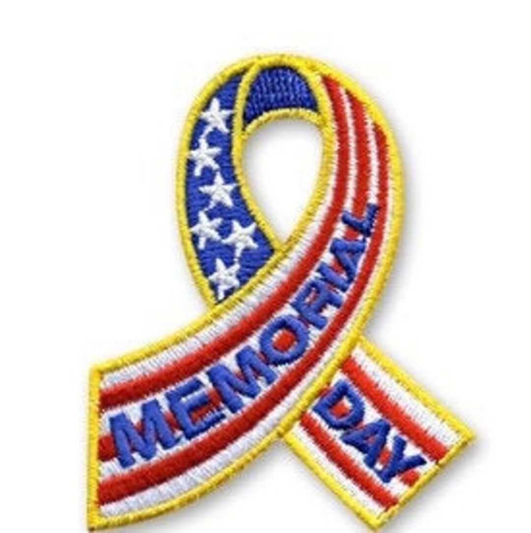 Memorial Day Ribbon PATCH ONLY - Etsy