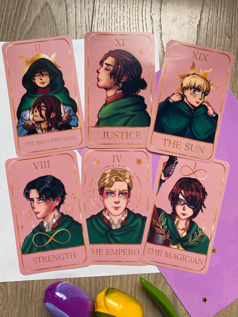 Conjunto de 6 cartas de tarô do trio de veteranos AT Soldiers ...