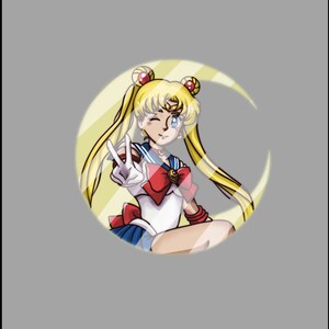 Cute Moon Anime/ Manga Sailor Princess Warrior Vinyl Sticker Use for ...
