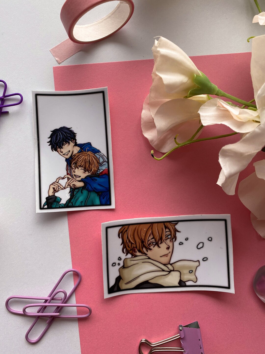 Music Band Anime/manga Mafuyu Uenoyama Given Vinyl Sticker Pack X2 Use ...