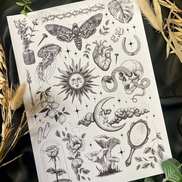 Gothic Tattoo Art - Etsy