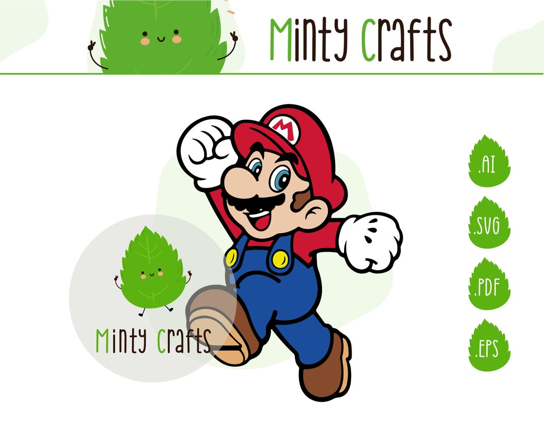 Super Mario, Instant Digital Download, for Cricut or Silhouette - Etsy ...