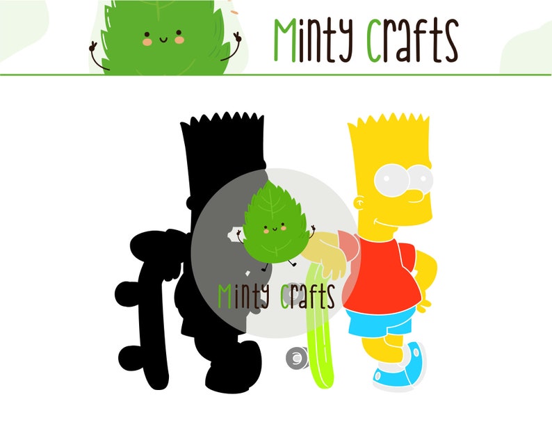 Bart Simpson, Instant Digital Download, for Cricut or Silhouette - Etsy