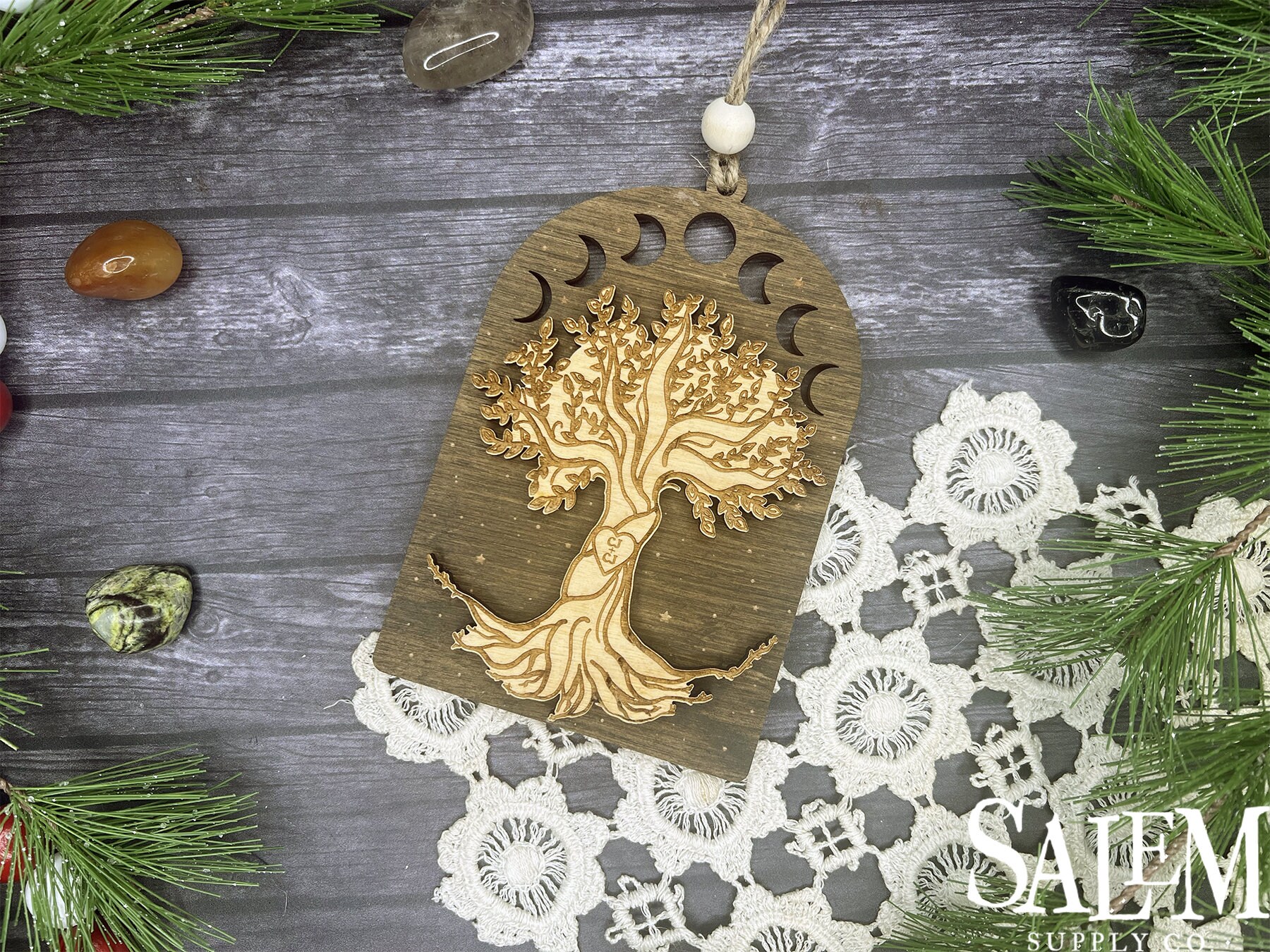 Tree of Life Christmas Ornament, Personalized Tree Ornament, Pagan ...