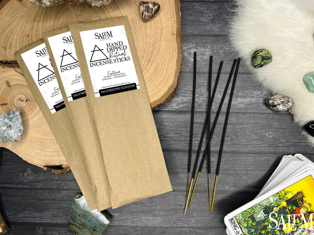 FORTUNA, Money Drawing Incense, Hand Dipped Incense, Ritual Incense ...