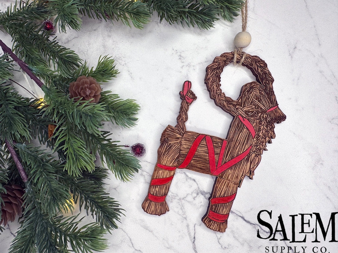 Yule Goat, Julbock, Yule Tree Ornament, Winter Solstice Ornament, Pagan ...
