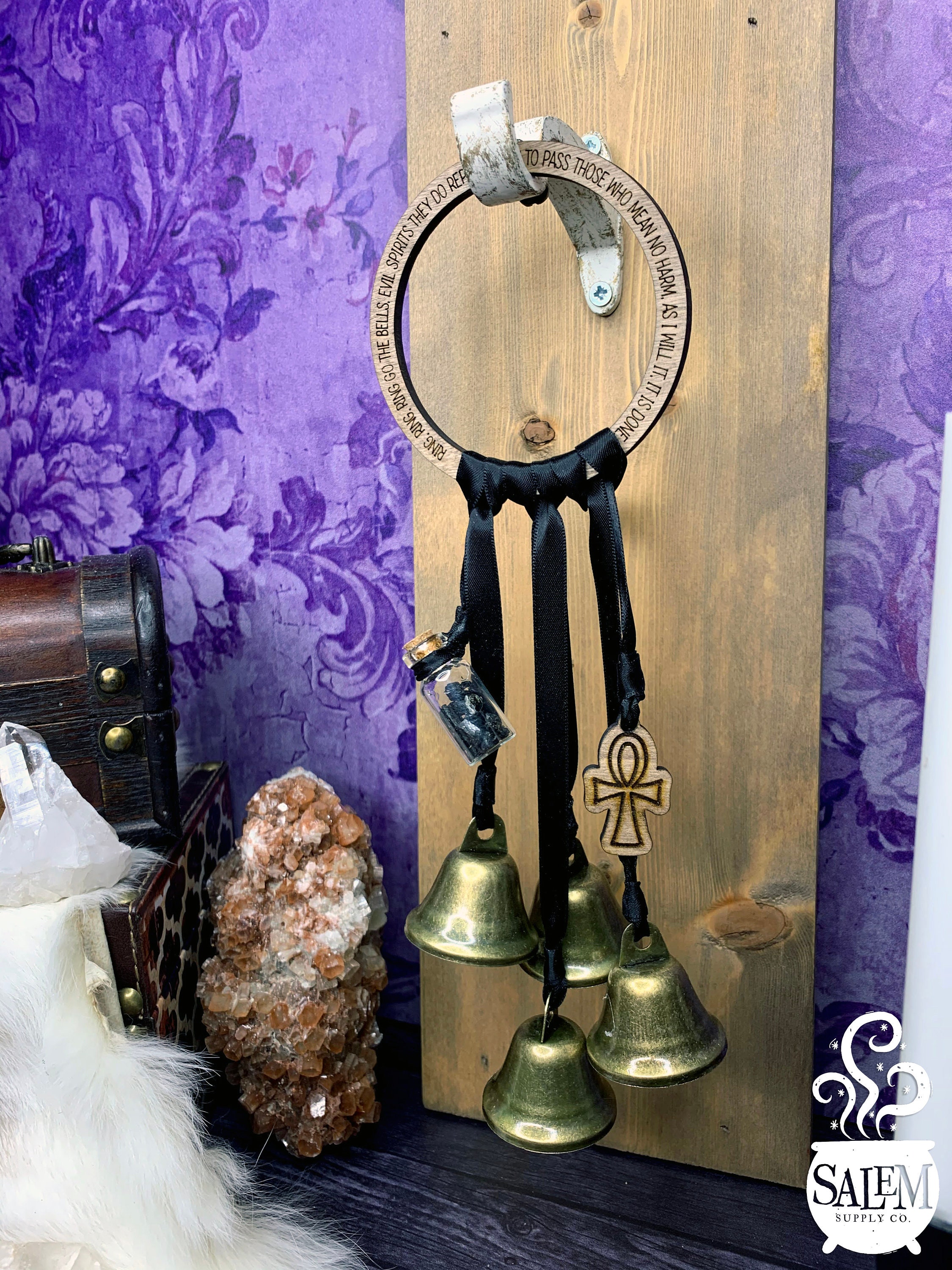 Witch Bells for Protection Witchy Decor Wiccan Decor Pagan | Etsy