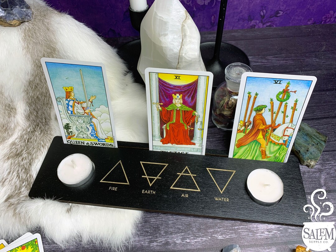 Tarot Display, Card of the Day, Tarot Card Holder , Tea Light Holder ...