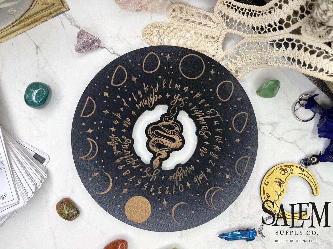 Serpent Witch, Pendulum Board Letters, Divination Boards or Mats, as ...