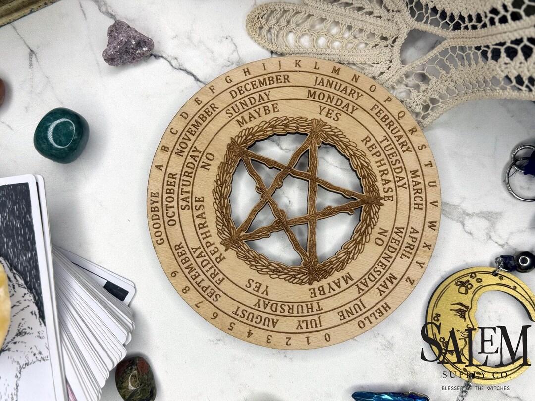 Wooden Pendulum Board, Witchy Divination Tool, Talking Board, Dowsing ...