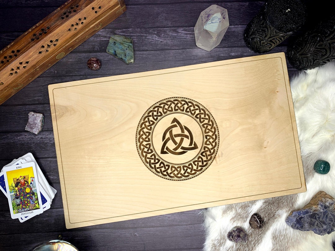Triquetra Tarot Board Pagan Altar Table Altar Board Celtic - Etsy