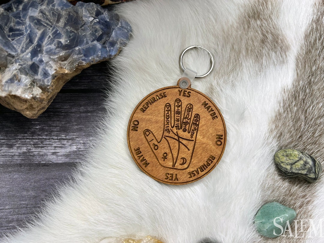 Witchy Keychain, Wooden Pendulum Board, Witch Pendulum, Yule Gifts ...