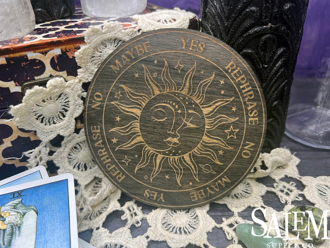 Wooden Pendulum Board Sun and Moon Divination Tools - Etsy