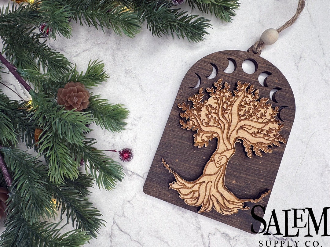 Tree of Life Christmas Ornament, Personalized Tree Ornament, Pagan ...