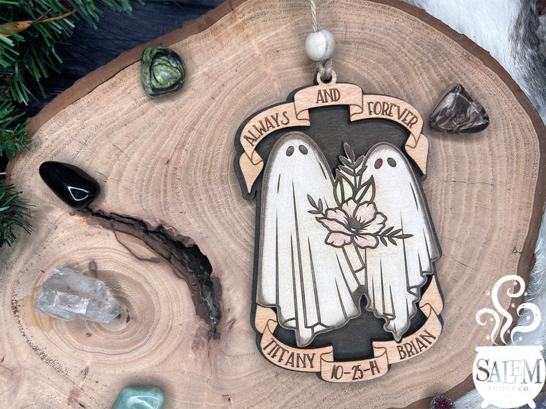 Ghost Couple Gift Goth Christmas Ornament Gothic Wedding - Etsy