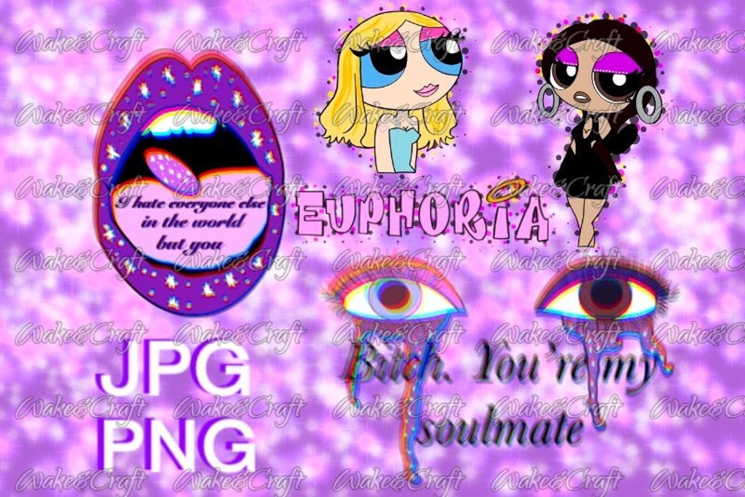 Euphoria PNG & JPG Bundle Instant Digital Download - Etsy