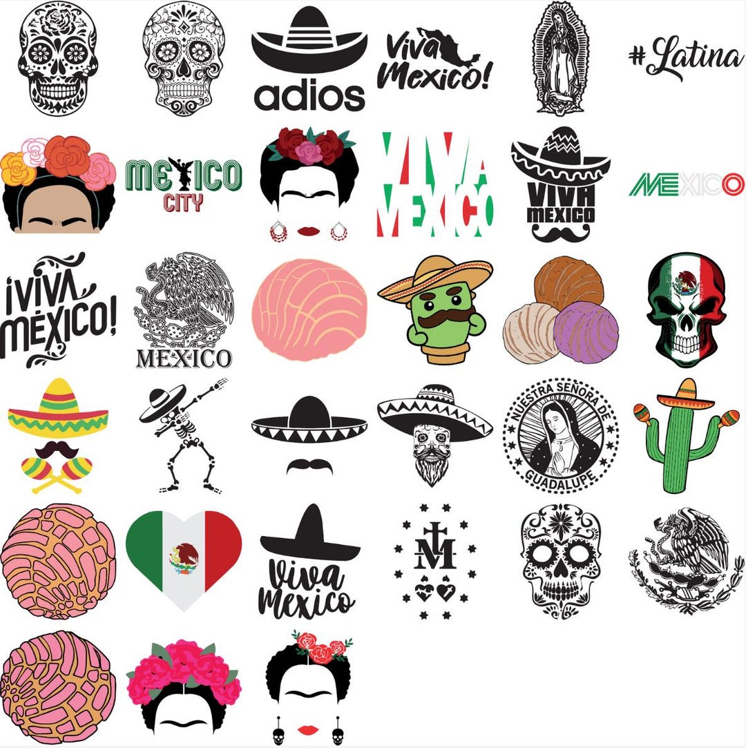 Mexican Images Mexico PNG SVG Eps for Your Custom Designs - Etsy