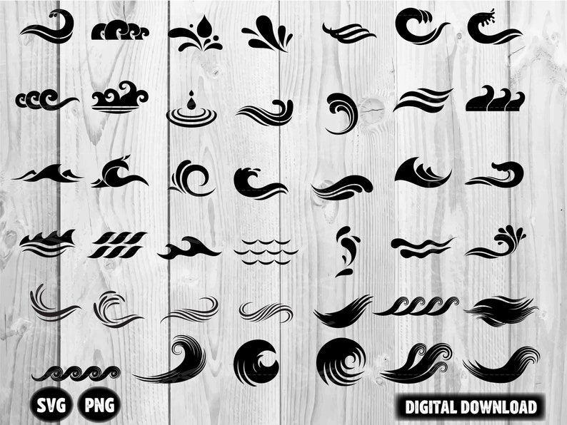 Wave Svg Ocean Waves Svg Wave Svg Bundle Beach Svg Waves - Etsy