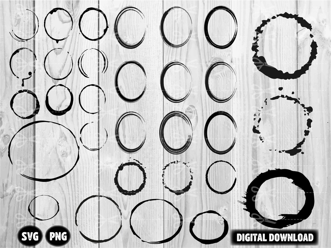 Grunge Circle Svg Cut File Grunge Circle Clipart Grunge - Etsy