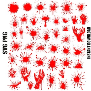 Blood Splatter Svg, Blood Splash SVG, Splash Paint Svg,dripping Blood ...