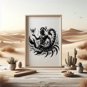 Scorpio Svg, Scorpion Svg, Scorpio Svg Cut Files, Scorpio Clipart ...