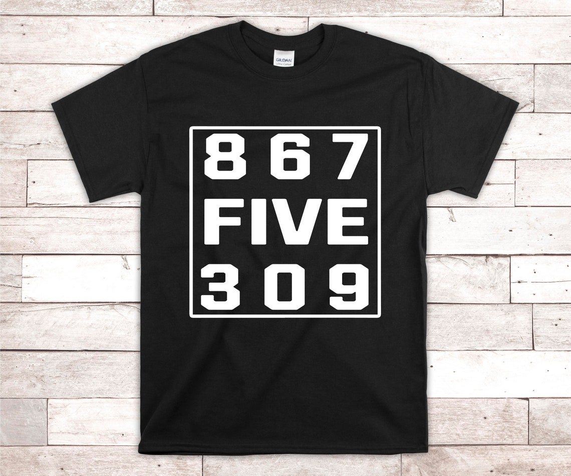 8675309 SVG Nostalgic and Funny 80s T-SHIRT Designvector Cut - Etsy
