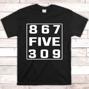 8675309 SVG, Nostalgic and Funny 80s T-SHIRT Design,vector Cut File ...