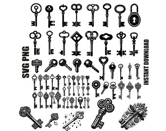 Key SVG, Key Clipart, House Key Svg Keys Svg Bundle, Magic Key Svg ...