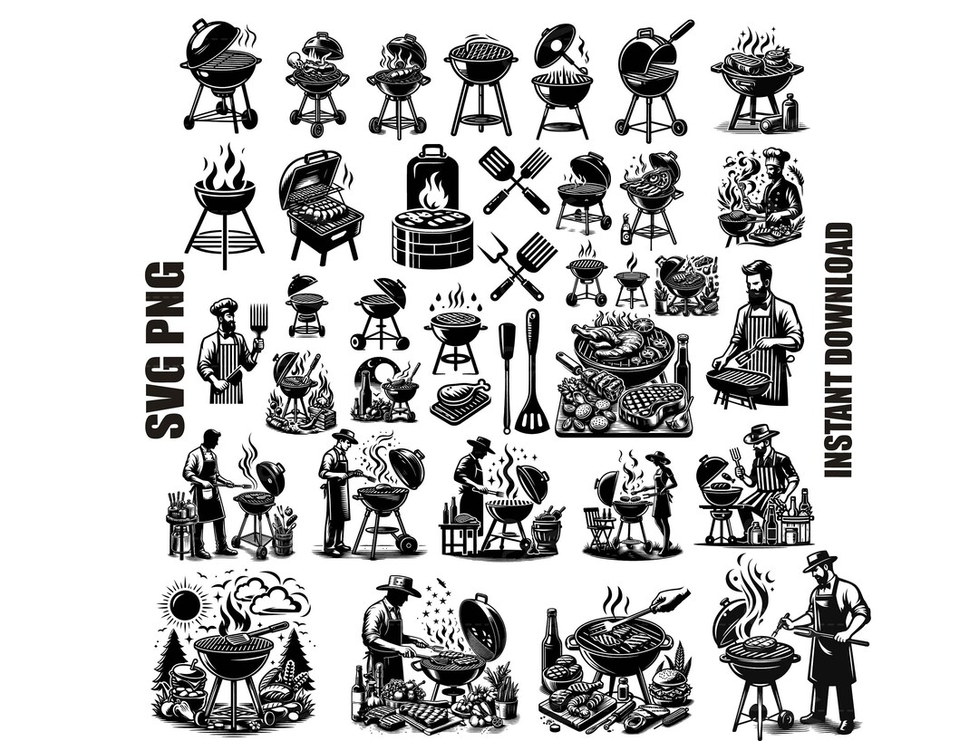 Bbq Svg, Barbeque Svg, Grill Svg, Grill Master Svg, Grilling Svg ...