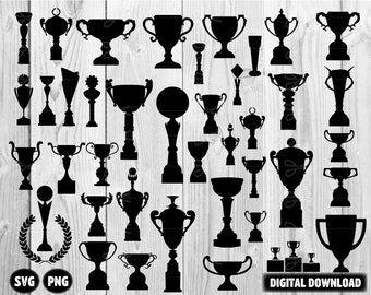 Trophy Svg Bundlemedals Svgpodium Svgbadge Svgtrophy - Etsy Canada