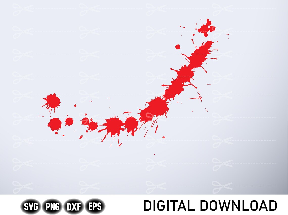 Blood Splatter Svg Blood Splash SVG Splash Paint - Etsy